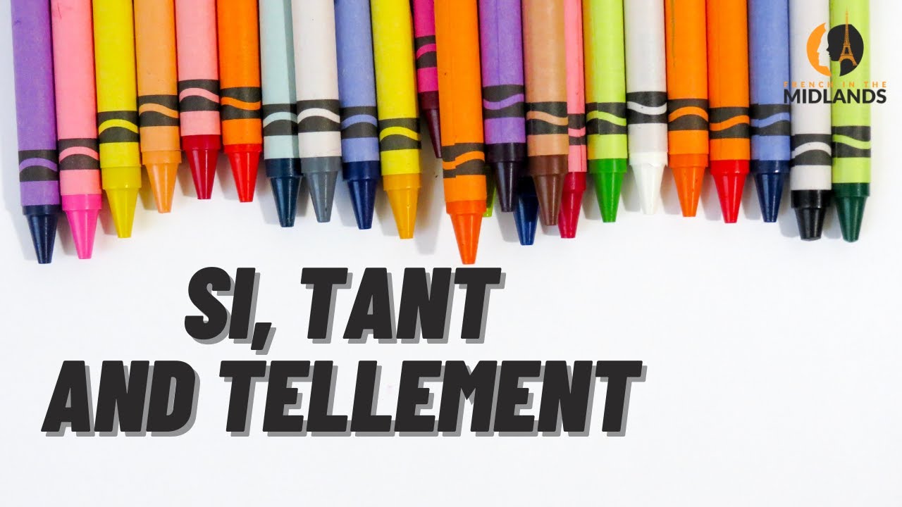 Tant, Tellement and Si in French - YouTube