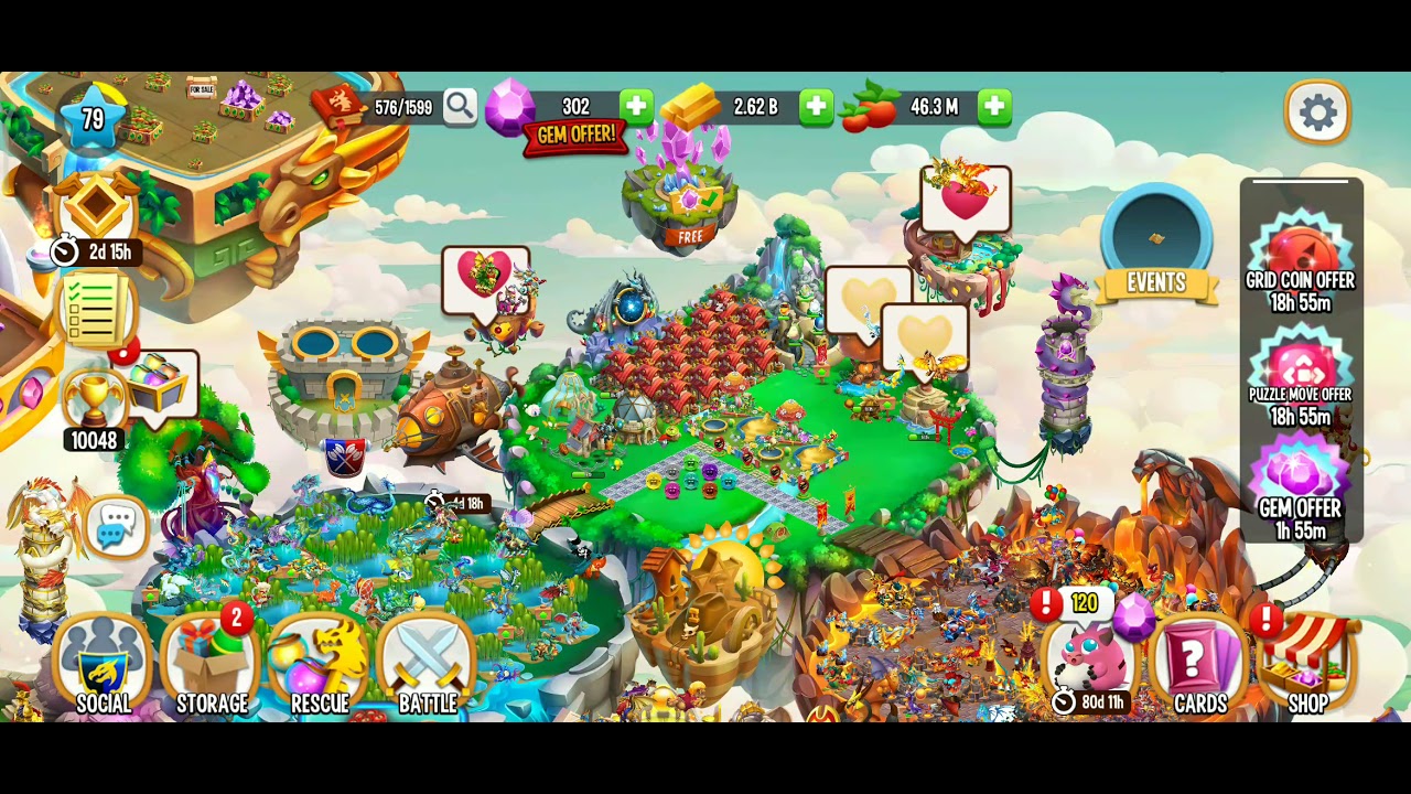 Dragon City Island Layout - YouTube