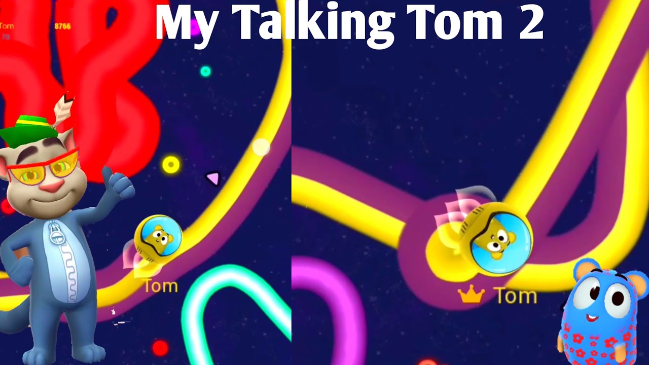 My Talking Tom 2 snakes game cartoon gameplay Tom became a king - YouTube