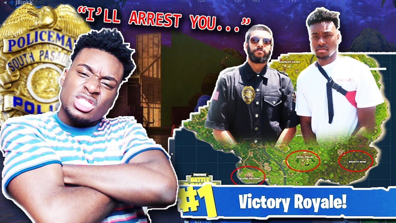 USING A Police Officer To WIN Fortnite: Battle Royale! - YouTube