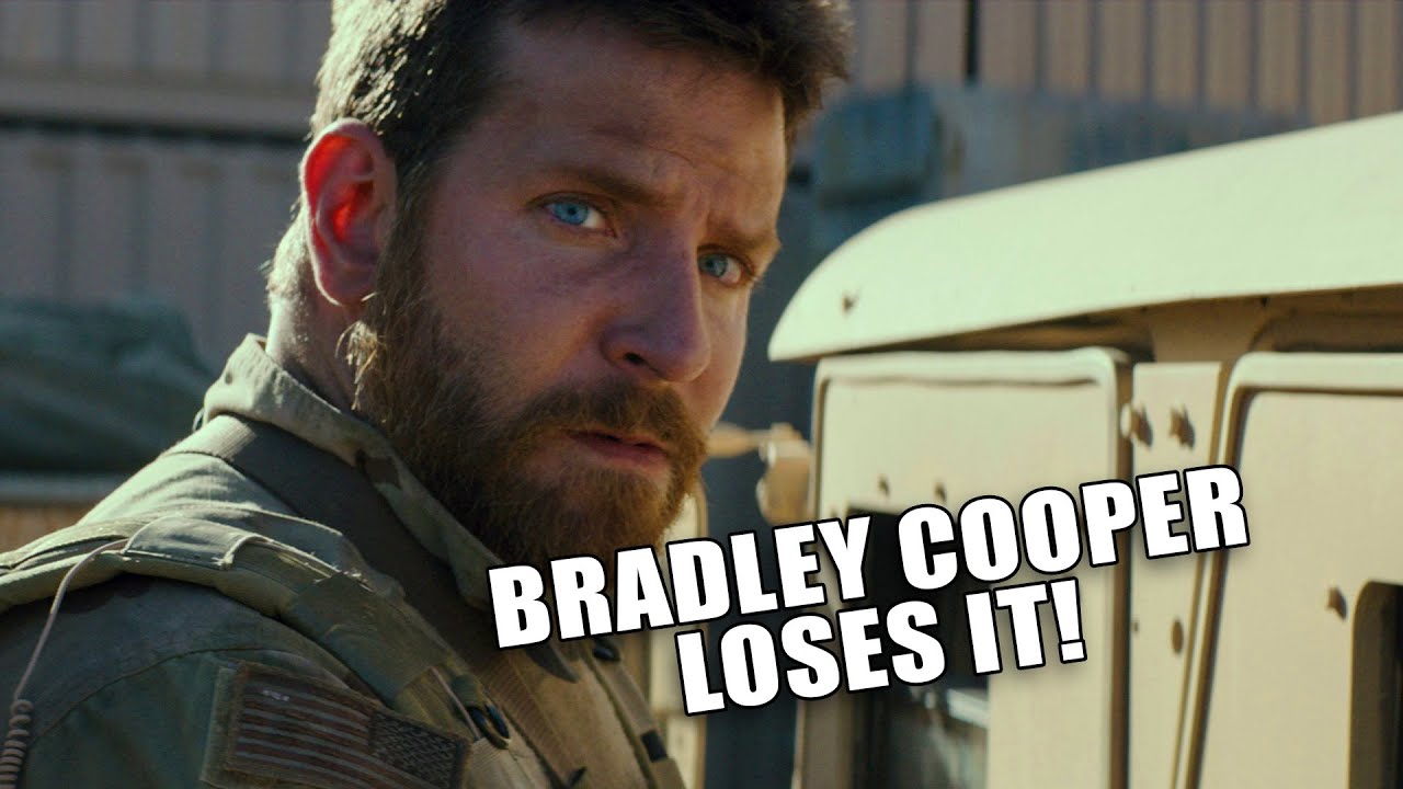 'American Sniper' Actor Bradley Cooper Loses It - YouTube