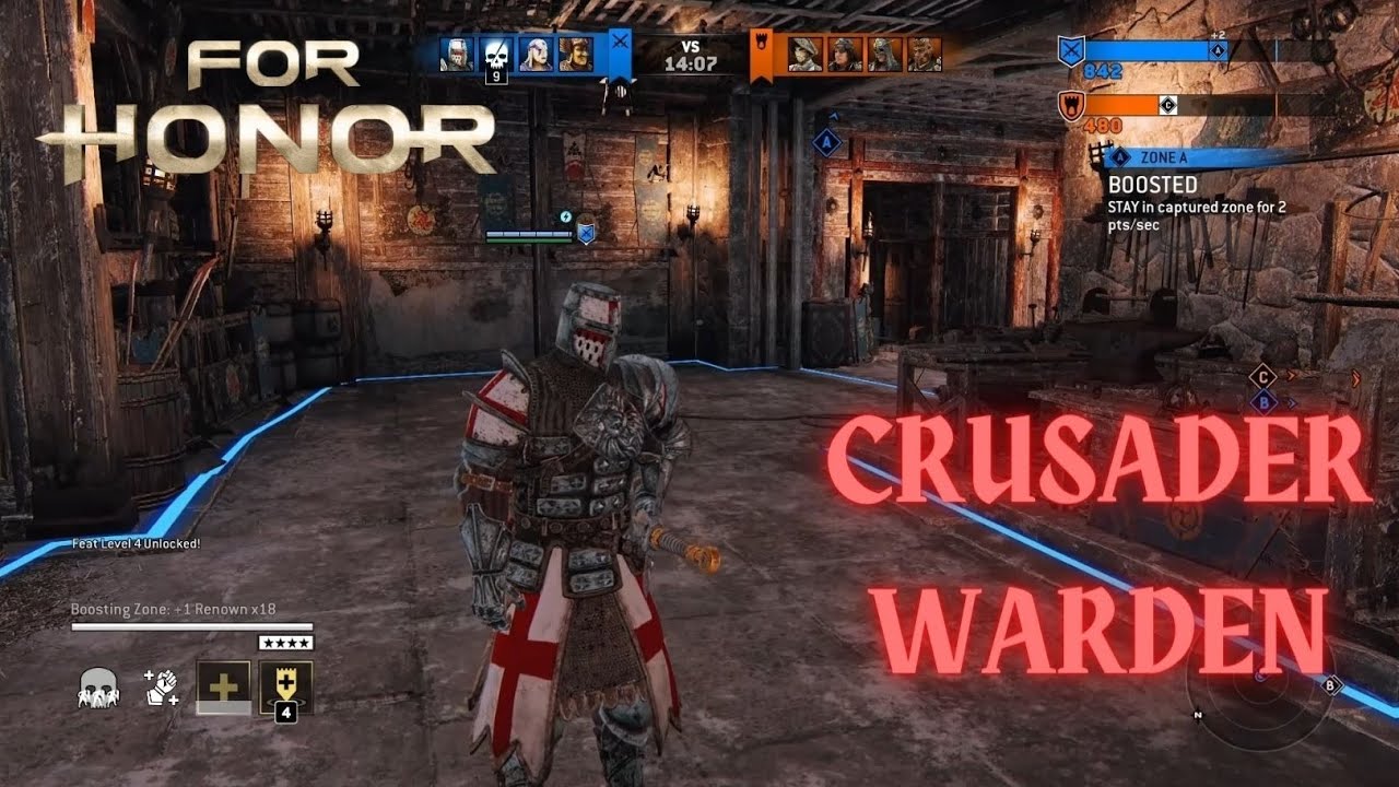 FOR HONOR - Crusader Warden fights the infidels - DEUS VULT - YouTube