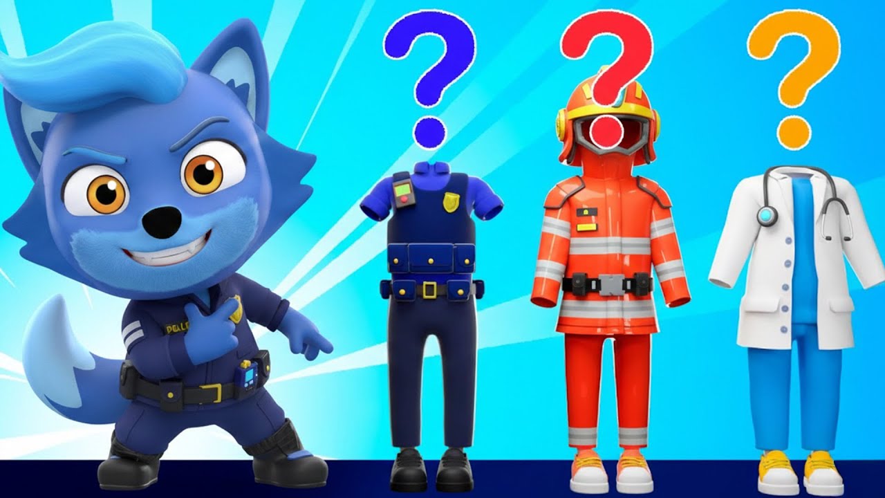 Become a Hero, firefighter or police you choose | Kids Learning Song ...
