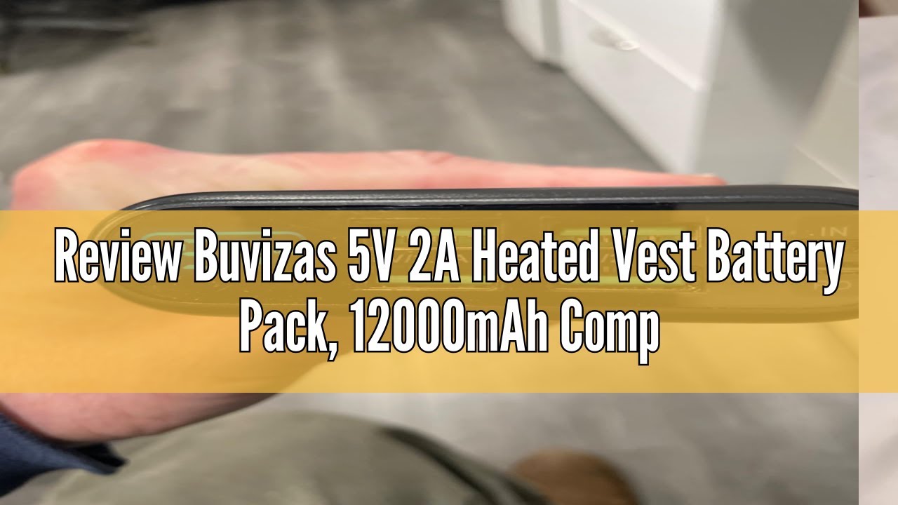 Review Buvizas 5V 2A Heated Vest Battery Pack, 12000mAh Compact ...