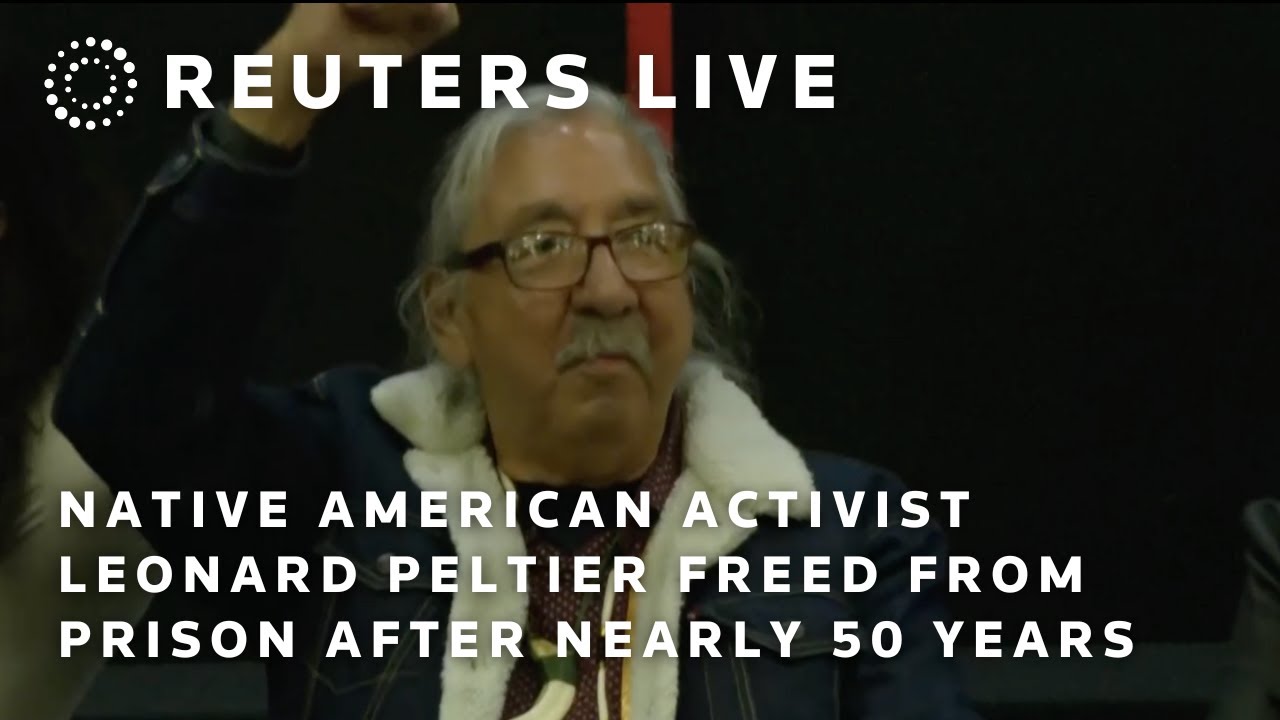 LIVE: Native American activist Leonard Peltier released from prison ...