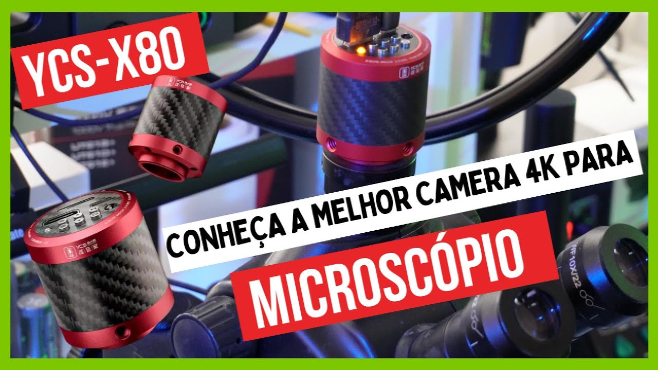 YCS X80 A Melhor camera 4K para microscópio - YCS X80 The Best 4K ...