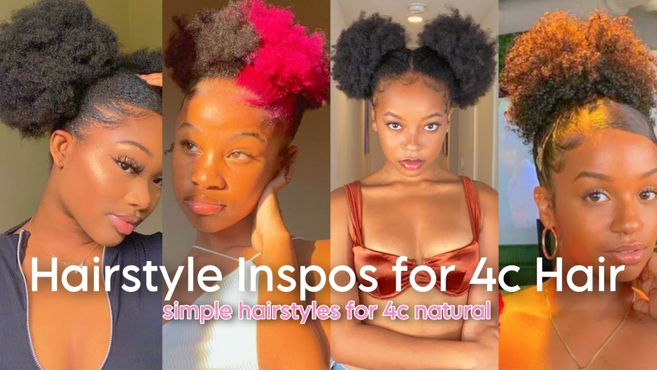 Simple Hairstyles for 4c Hair | Sarina Tiktok Hair Tutorials | Tiktok ...