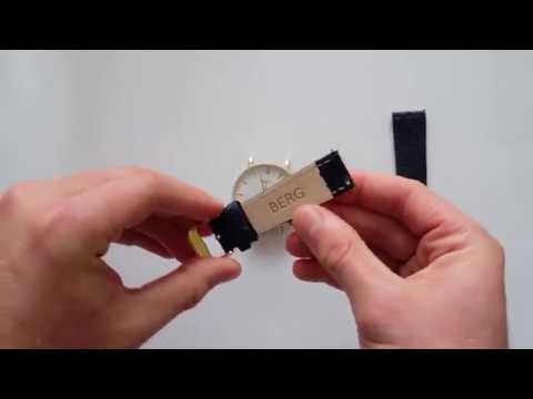 How to attach your Berg Watches strap - YouTube
