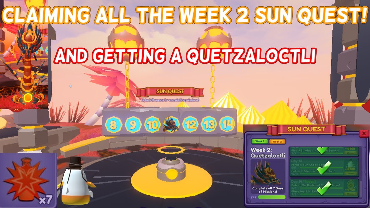 Claiming all the week 2 solstice sun quest - YouTube