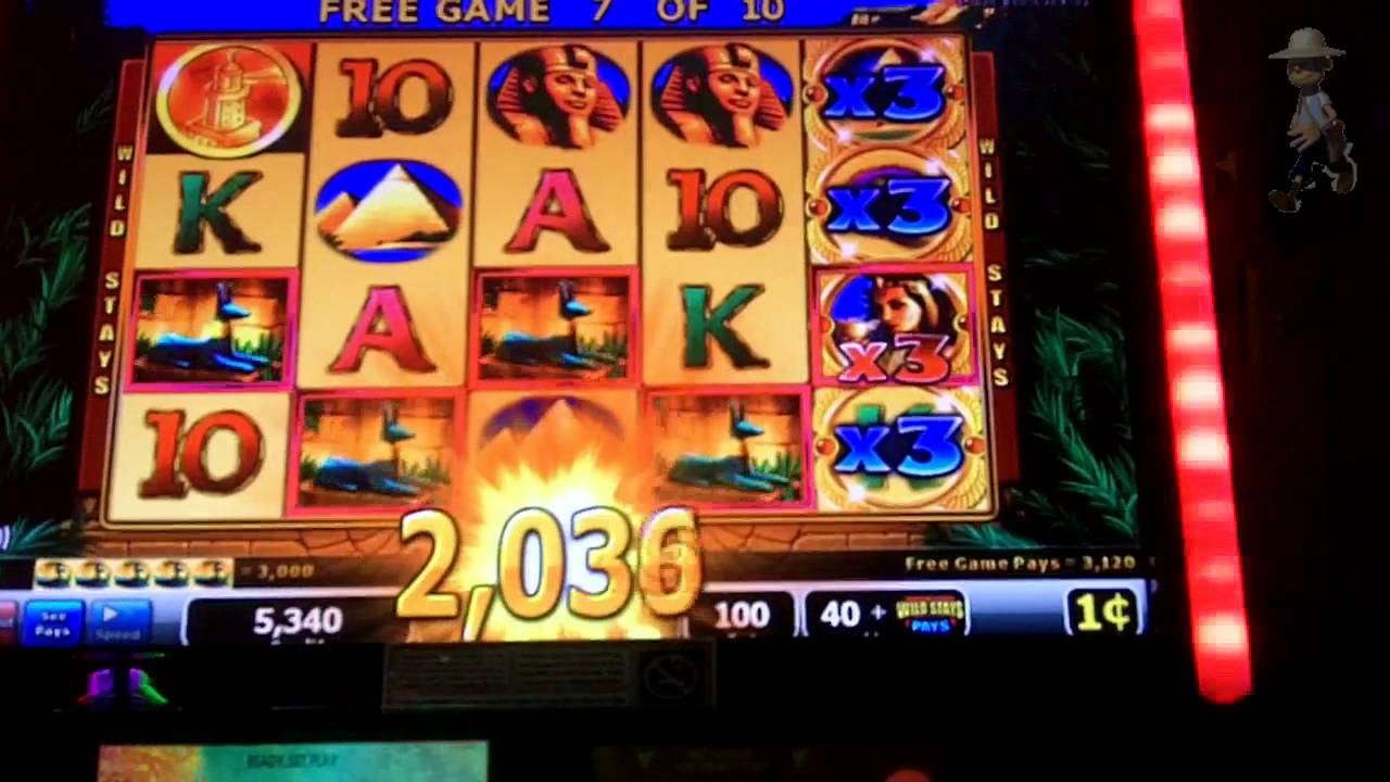 Spielo Gaming - Egyptian Dreaming Slot Bonus & Line Hit - YouTube