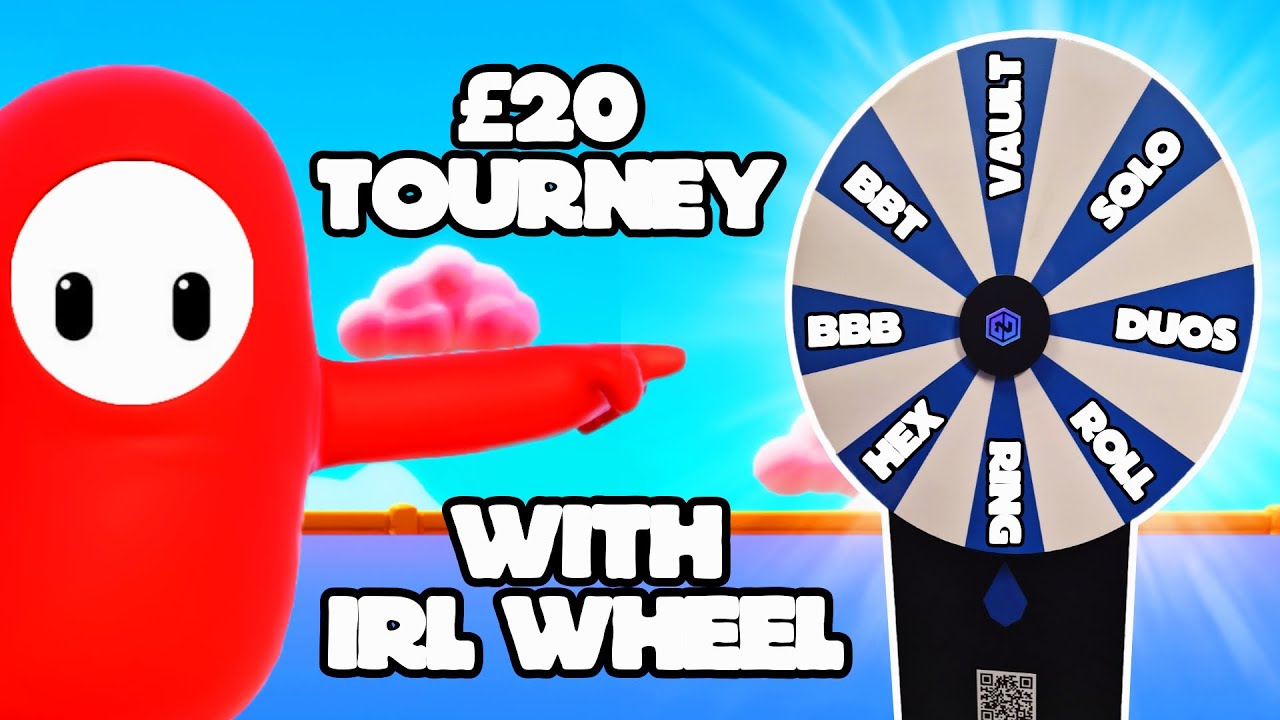 FALL GUYS IRL WHEEL TOURNAMENT | £20 PRIZE POOL | Fall guys Live ...