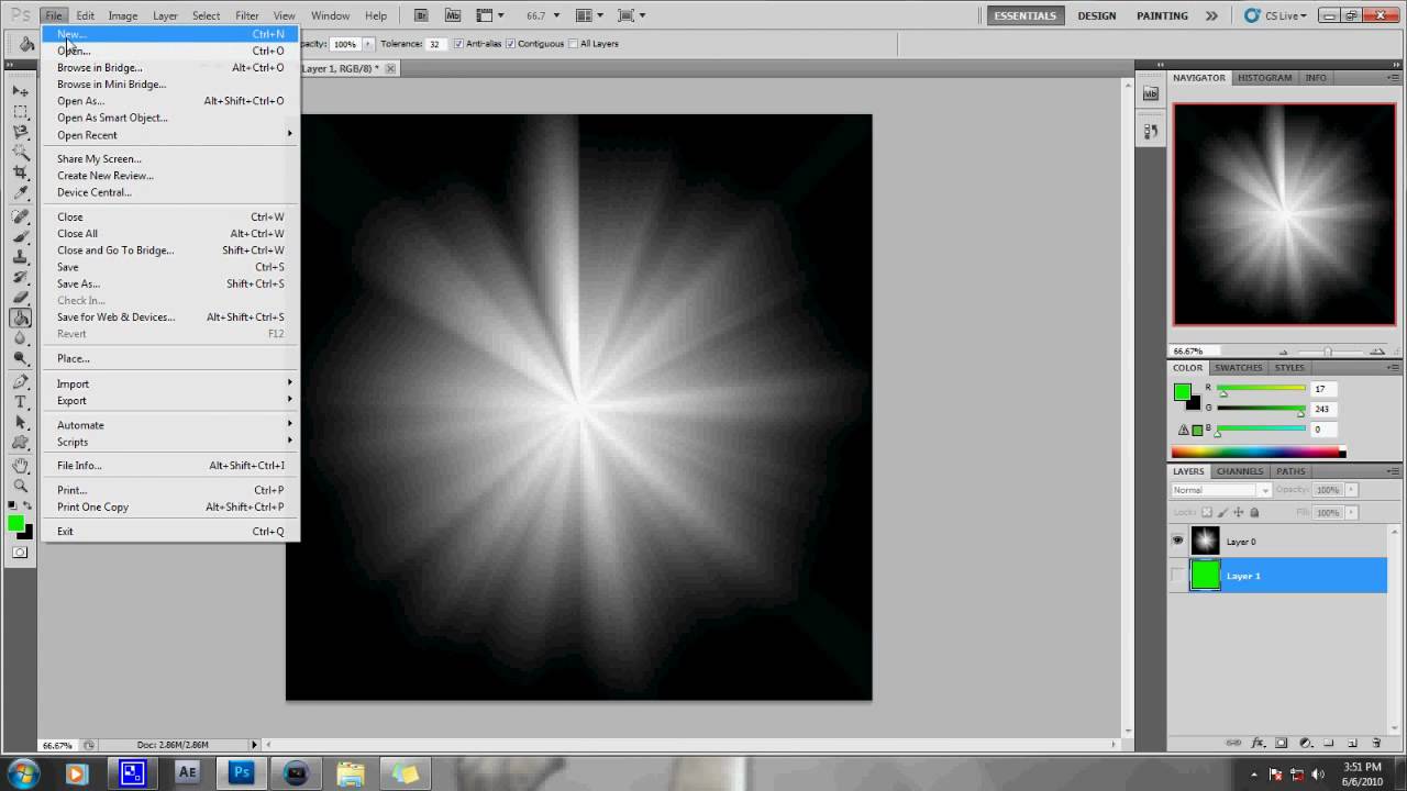 Photoshop Tutorial: Two Different styles of Starburst effect - YouTube
