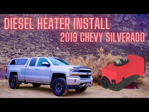 Diesel heater setup in my 2019 Silverado! Best heat source for winter ...