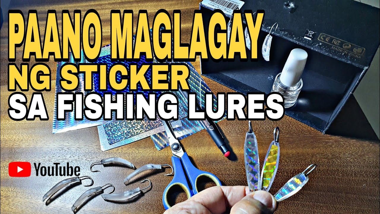 PAANO MAGLAGAY NG STICKER SA FISHING LURE| DIY HAIRCLIP LURE # ...