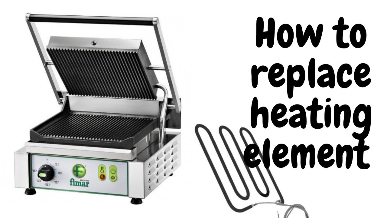 Replacement of fimar panini grill heating element - YouTube