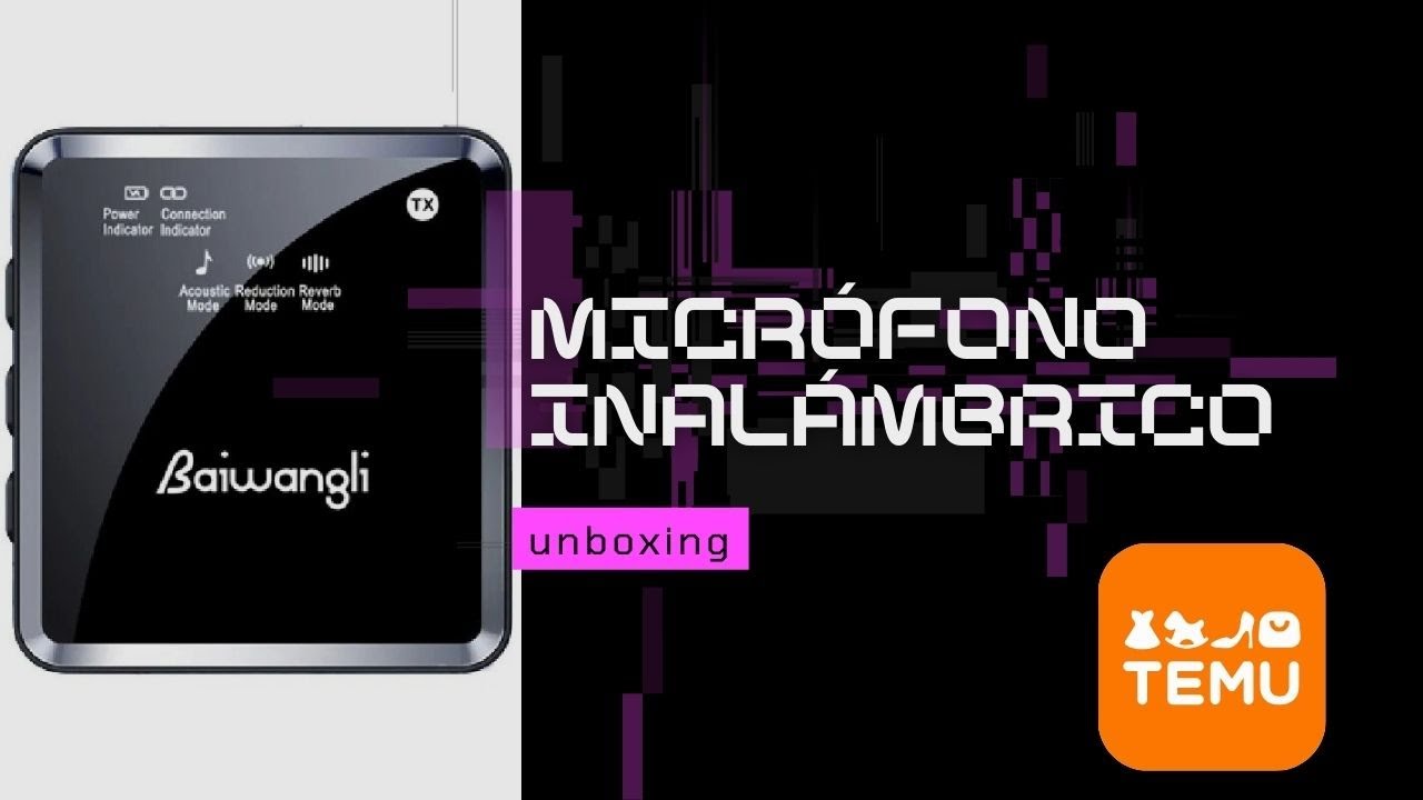 Probando Gadgets de TEMU micrófonos inalámbricos sx39 - YouTube