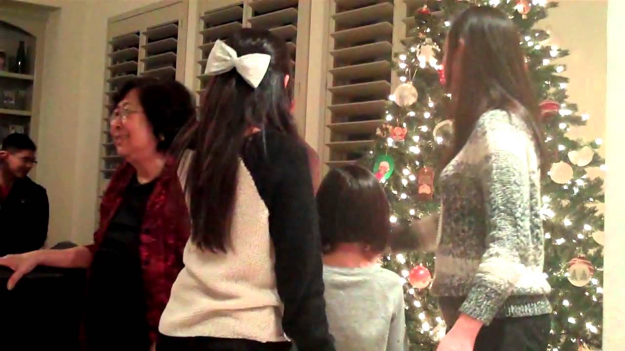 Christmas 2013 Familia de Guzman growing family tree - YouTube