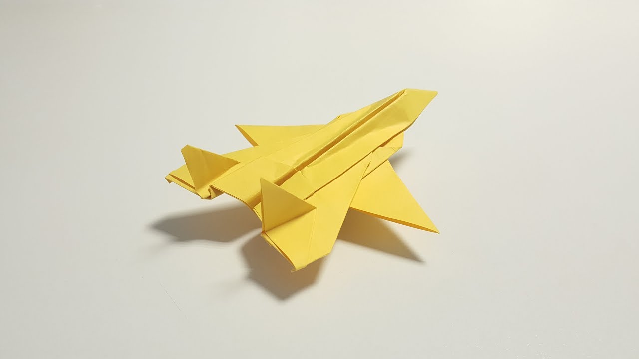 Origami F35 (Plane) - YouTube