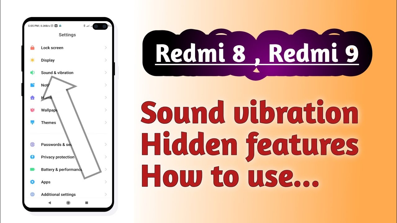 Redmi 8 , Redmi 9 , sound and vibration setting Hidden features How to ...