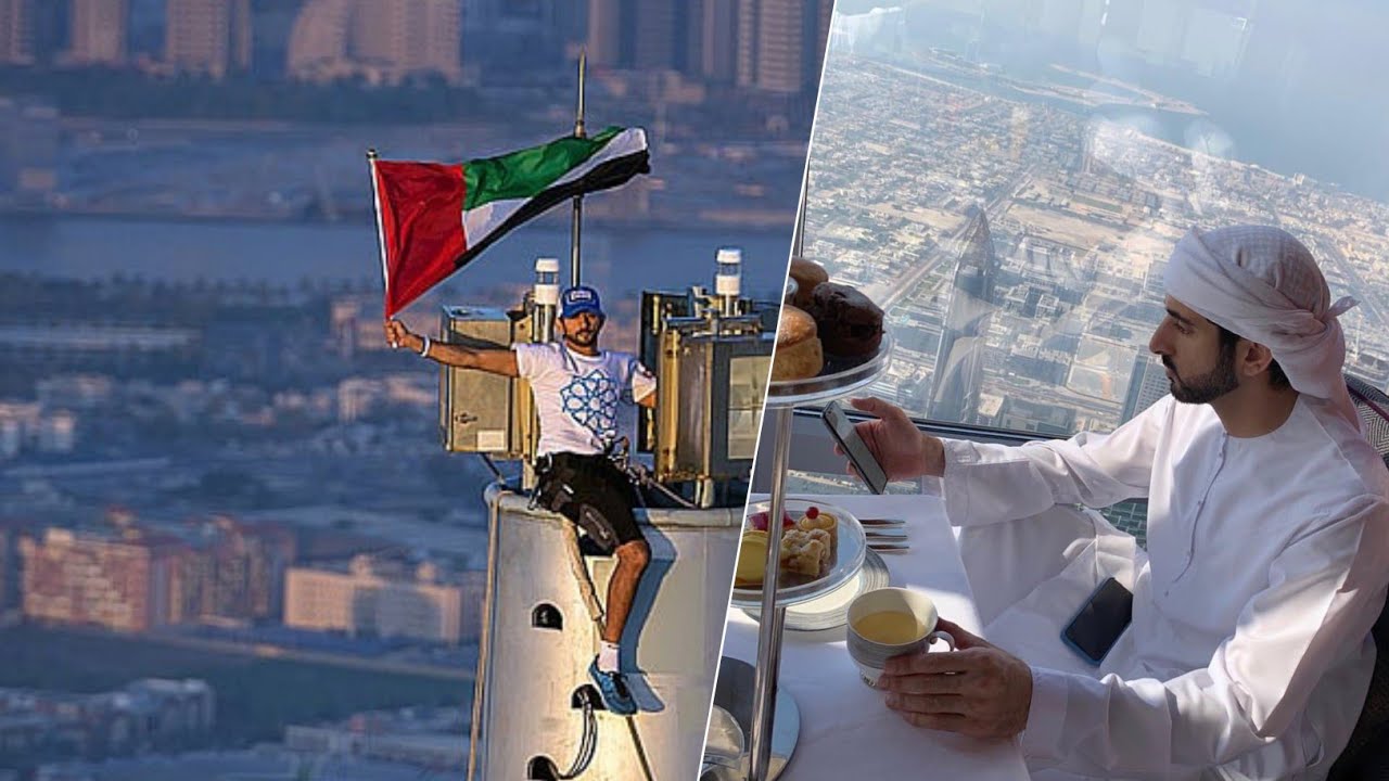 Sheikh Hamdan at the Top of Burj Khalifa! - YouTube
