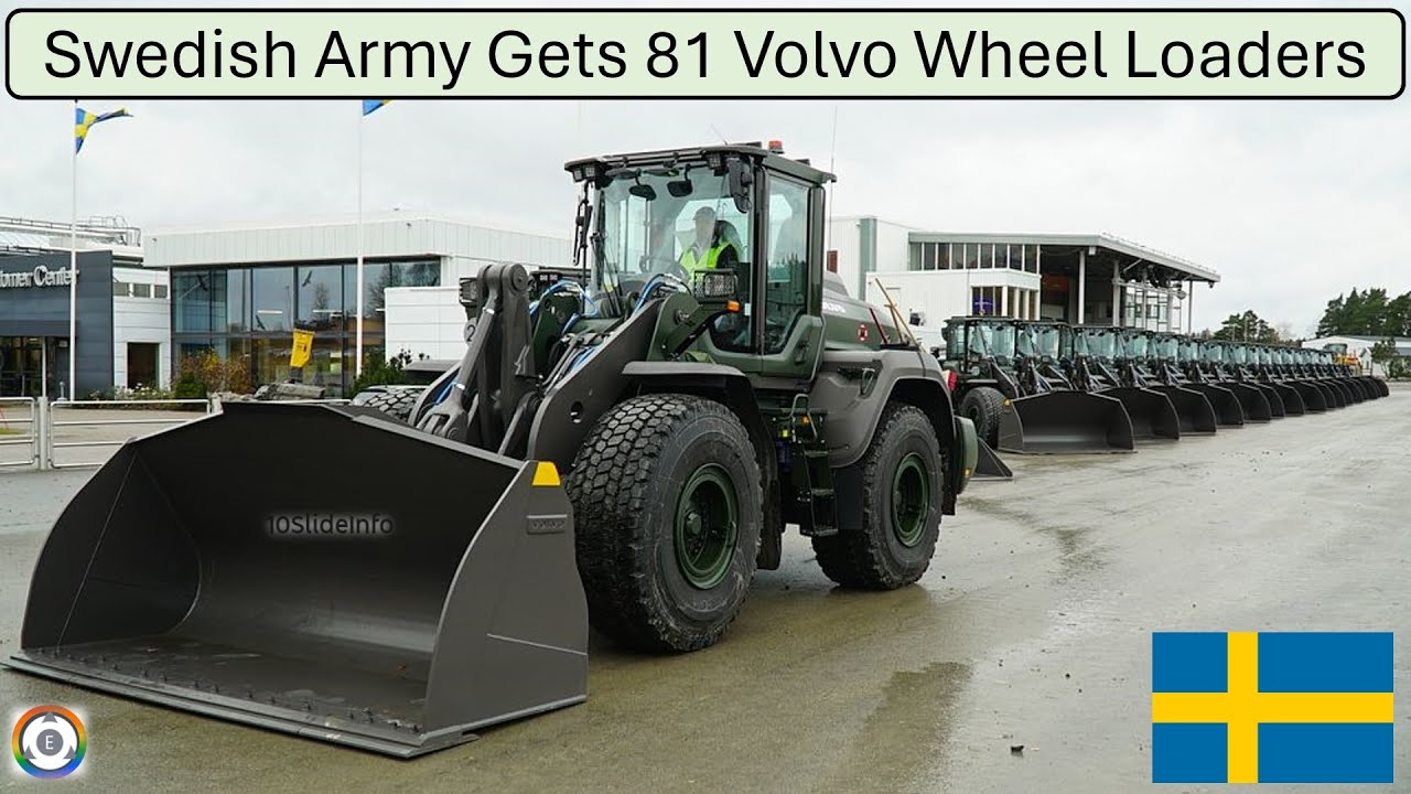 Swedish Army Gets 81 Volvo Wheel Loaders - YouTube