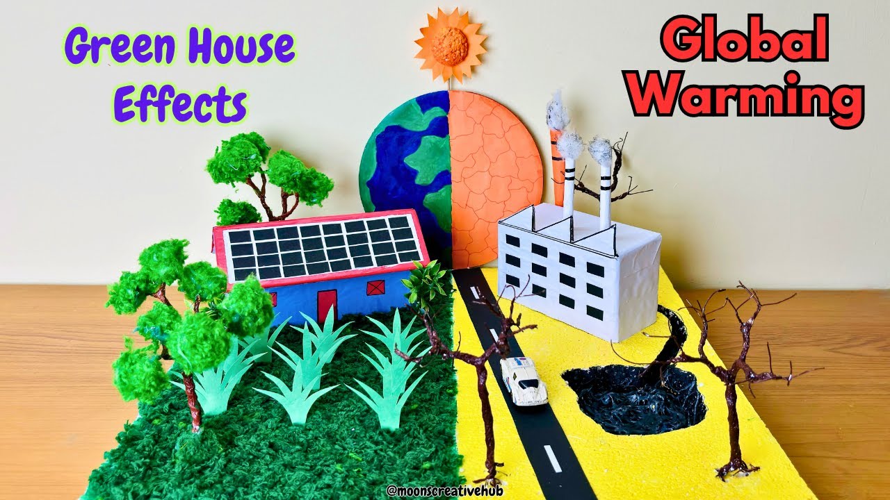 Global Warming model | Climate change/Green house effects 3d model for ...
