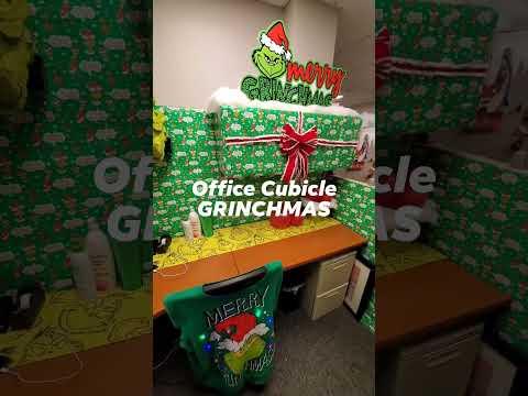 How To Decorate My Desk As The Grinch For Christmas