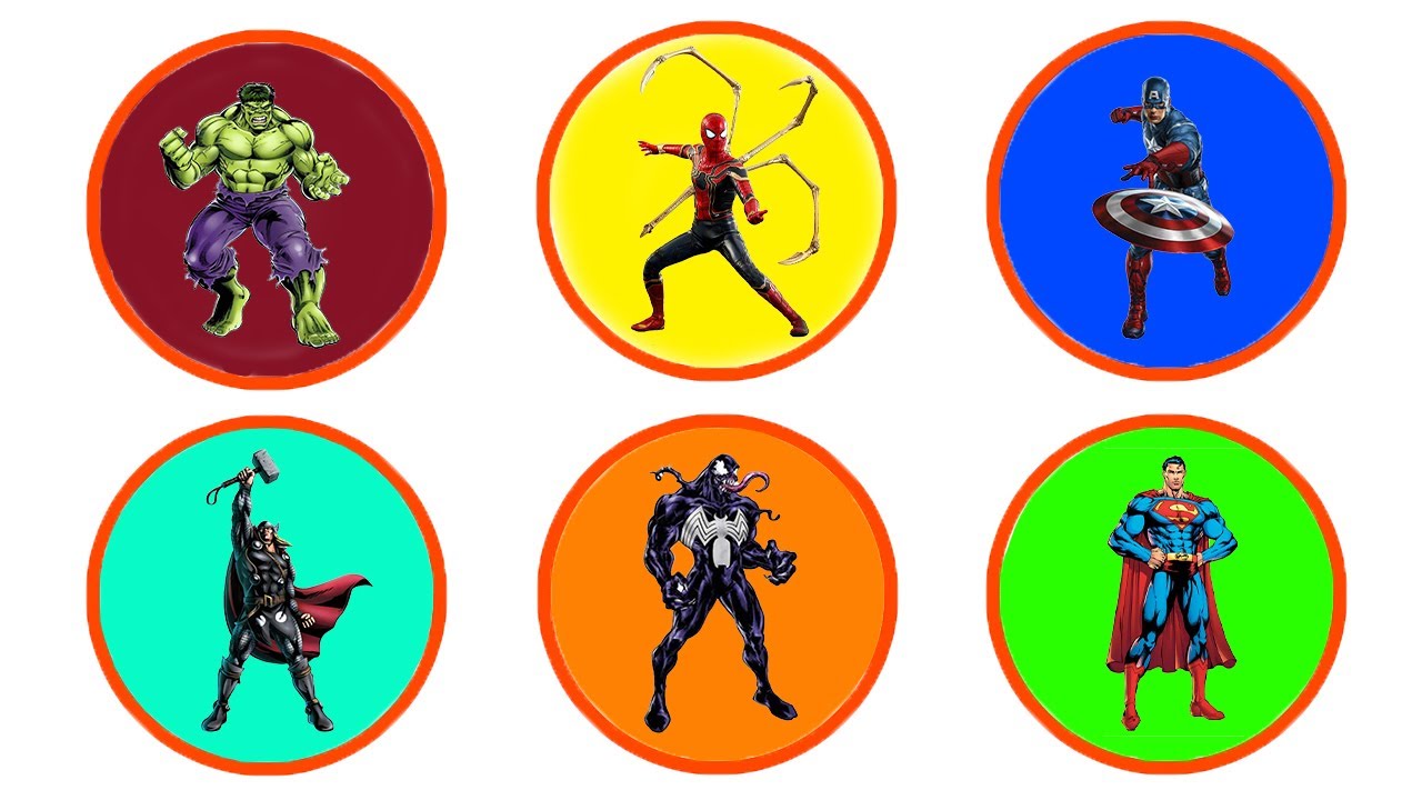 SPIN WHEEL SUPERHERO AVENGERS, MARVEL, SPIDER MAN, IRON MAN, HULK ...