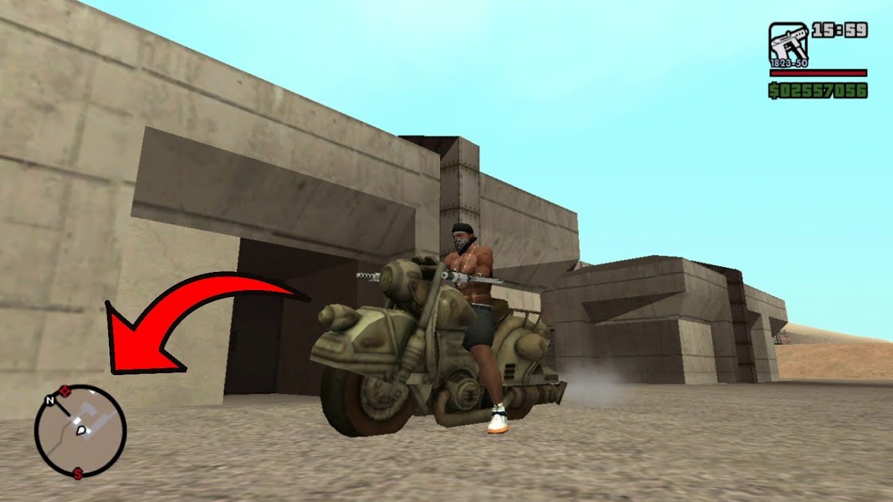 Secret Moto Fallout Bike Location in GTA San Andreas - YouTube