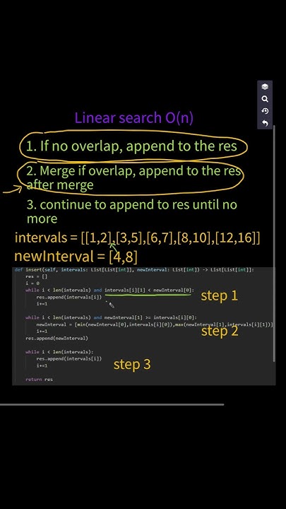 Amazon Interview Question Leetcode 57 Insert Interval Coding Codinginterview Jobinterview