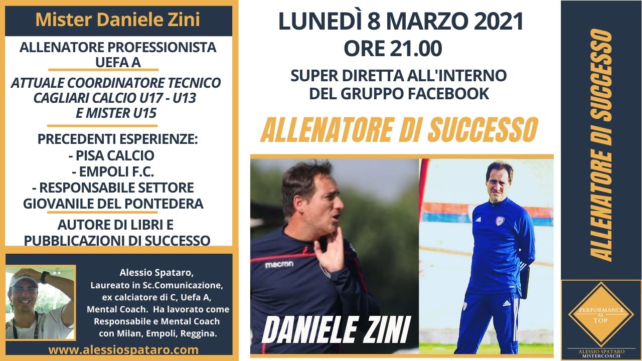 Diretta con Mister Daniele Zini - YouTube