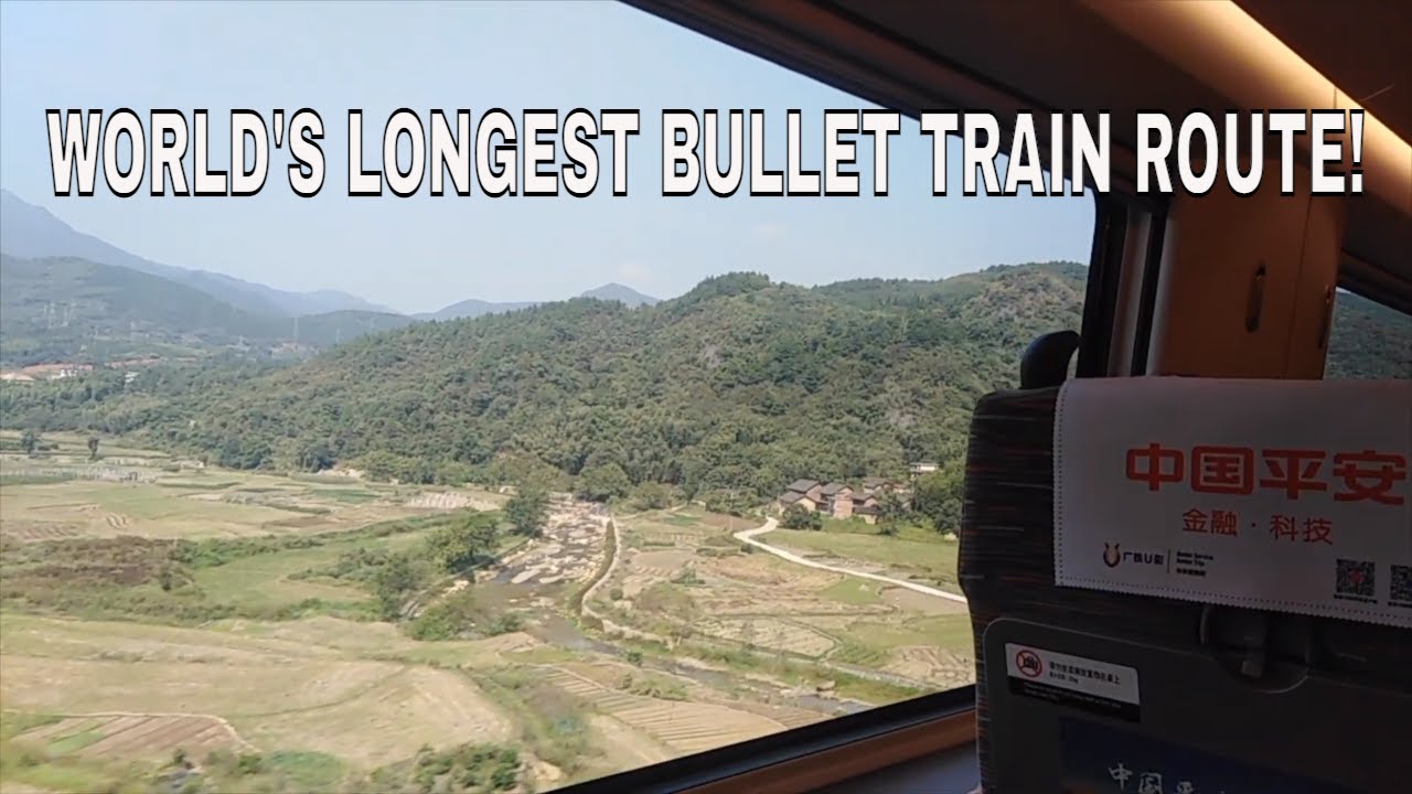 WORLD'S LONGEST BULLET TRAIN ROUTE! - YouTube