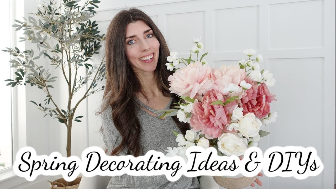 10 Spring Decorating Ideas using Florals \ Easy Spring DIYs + Spring ...