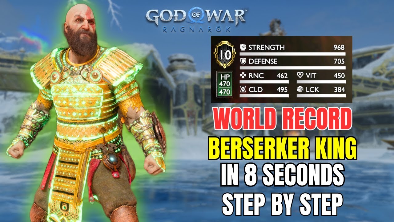 How To Beat Berserker King - God Of War Ragnarok Best Build - YouTube