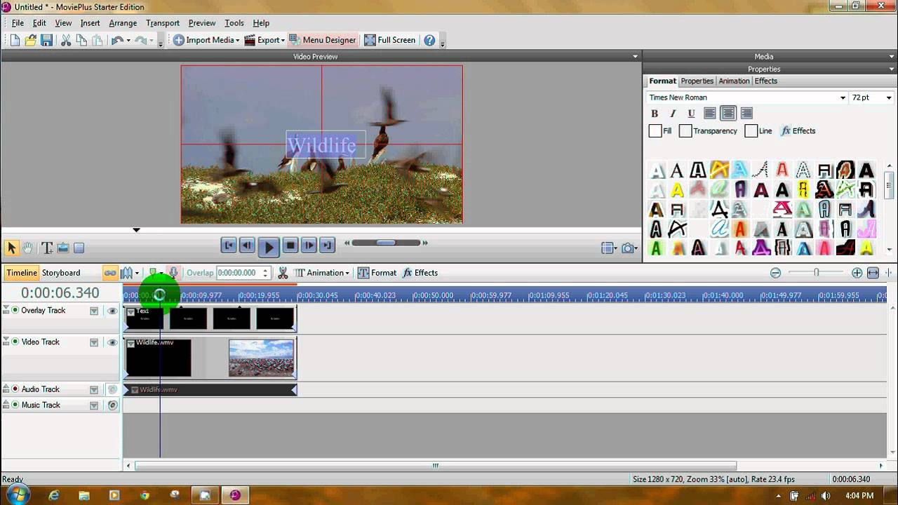 MoviePlus SE Making Titles, Captions and Credits, Part 1: On The Video ...