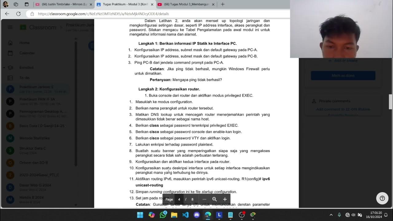 TP Modul 3_Membangun Jaringan Switch dan Router - YouTube