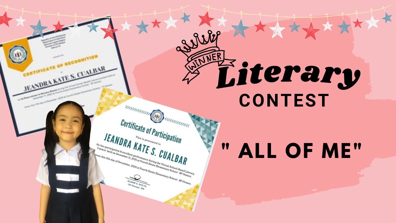 Winner in Literary Contest ("All of me ") - YouTube