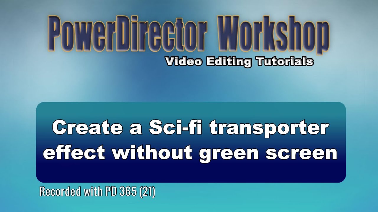 Create a Sci-fi transporter effect without using green screen footage ...