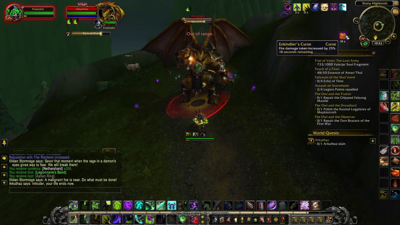 World of Warcraft Arkuthaz Legion Assault Stormheim Legion World Quest ...