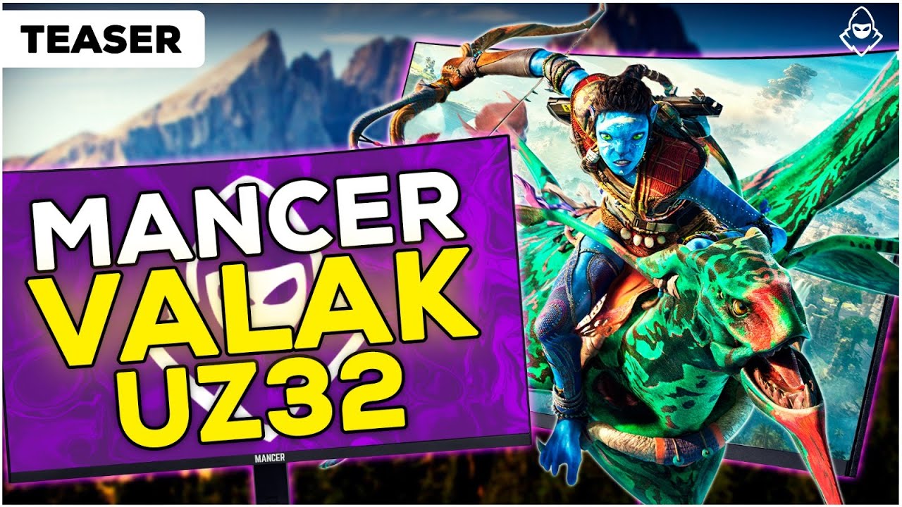 TEASER MONITOR GAMER MANCER VALAK UZ32, 32 POL CURVO, VA, FHD, 1MS ...
