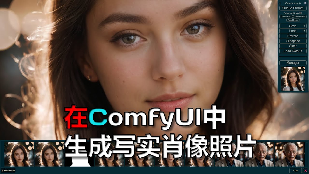 在ComfyUI中生成写实肖像照片 ComfyUI Ultra Realism Portrait - YouTube