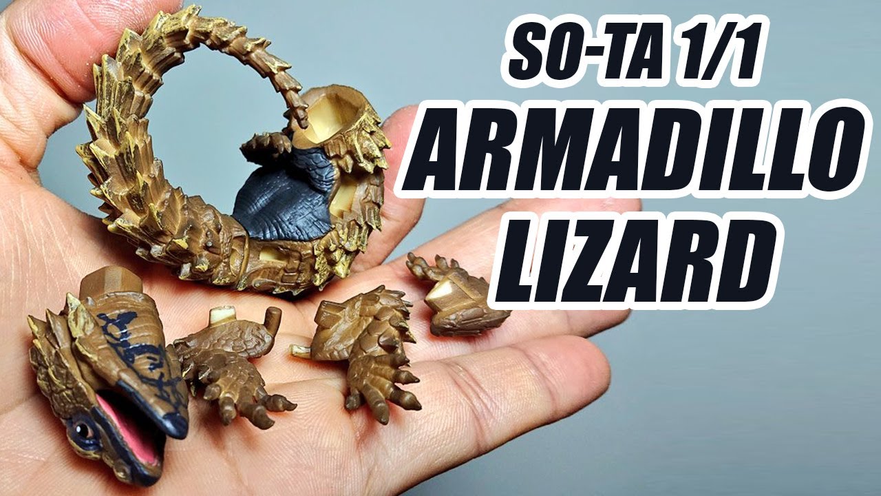 UNBOXING - SO-TA 1/1 Blind Box Realistic Armadillo Lizard - YouTube