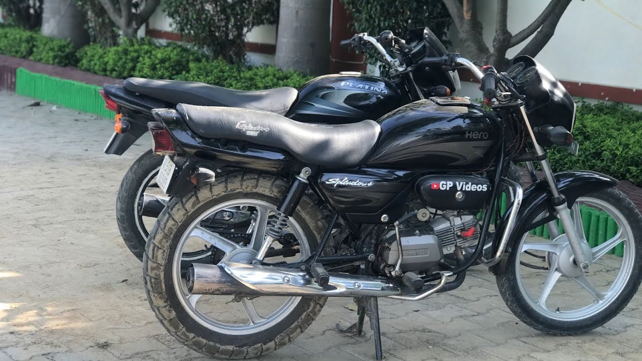 Bajaj platina 100 vs Hero splendor plus - YouTube