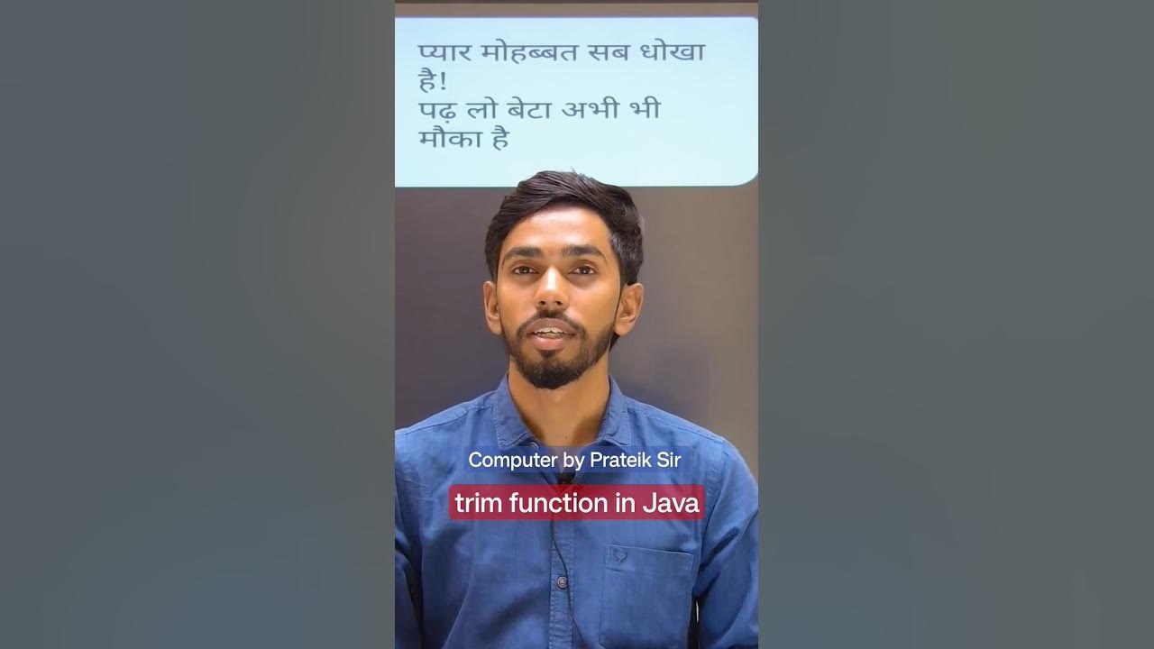 Trim Function In Java Icse2024 Icse Productive String Java Icsecomputer Motivation Isc