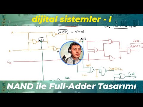 #92 Birleşik Devreler: Sadece NAND kapılarını kullanarak Full-Adder (Tam Toplayıcı) Tasarımı