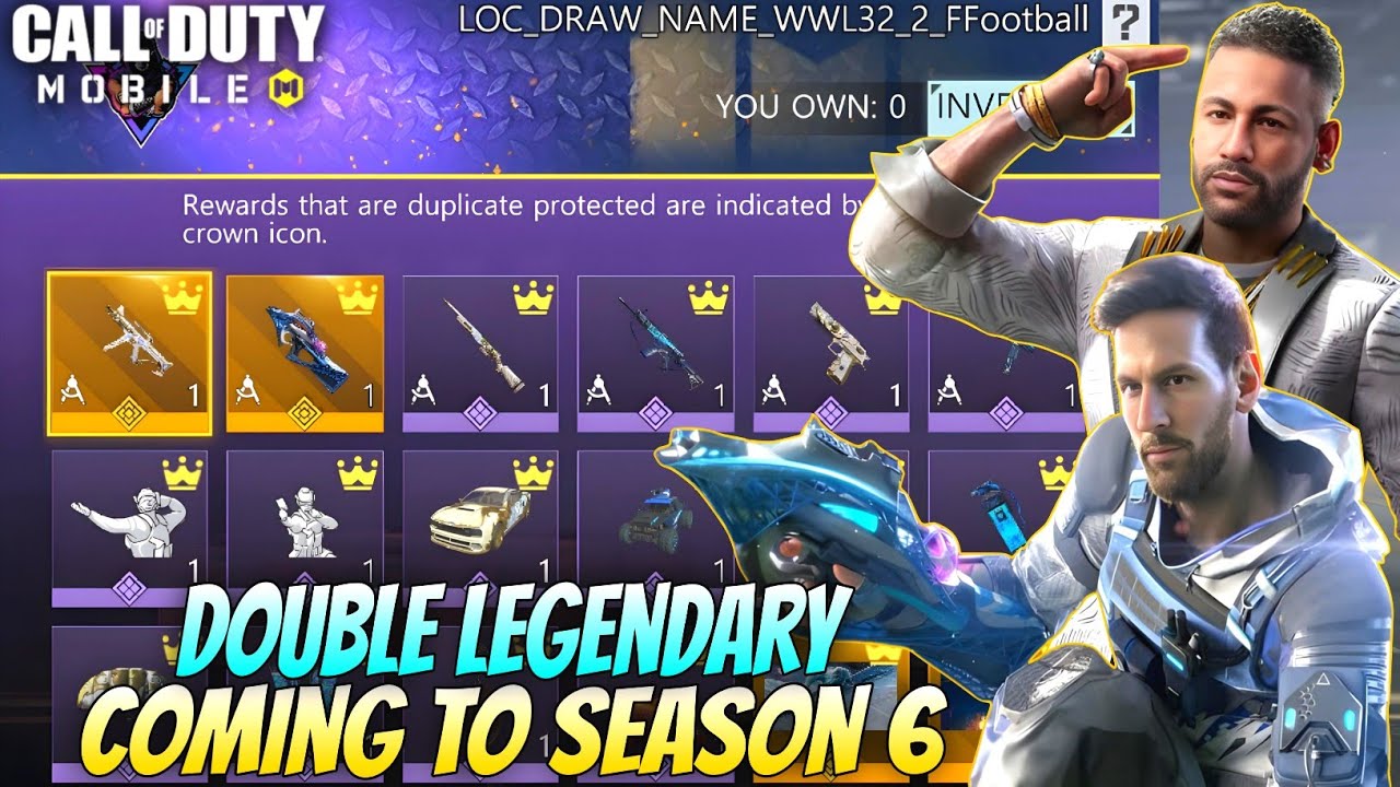 *NEW* Season 6 Upcoming Double Legendary Draw! | 2 Football Draw ...