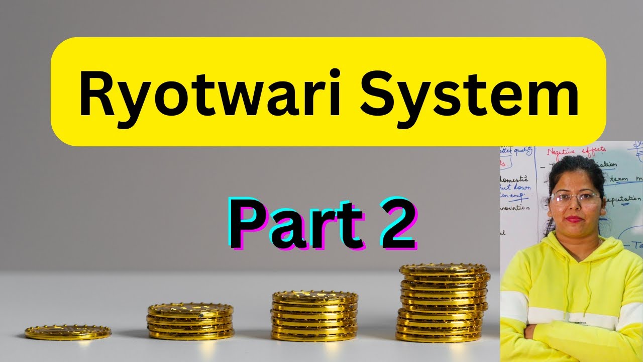 Features of Ryotwari System | Land System | Indian Economy | Deepti ...
