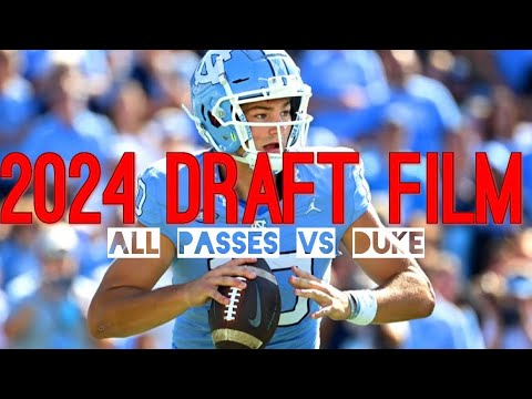 Film Room: Drake Maye Vs Duke: All Passes - YouTube