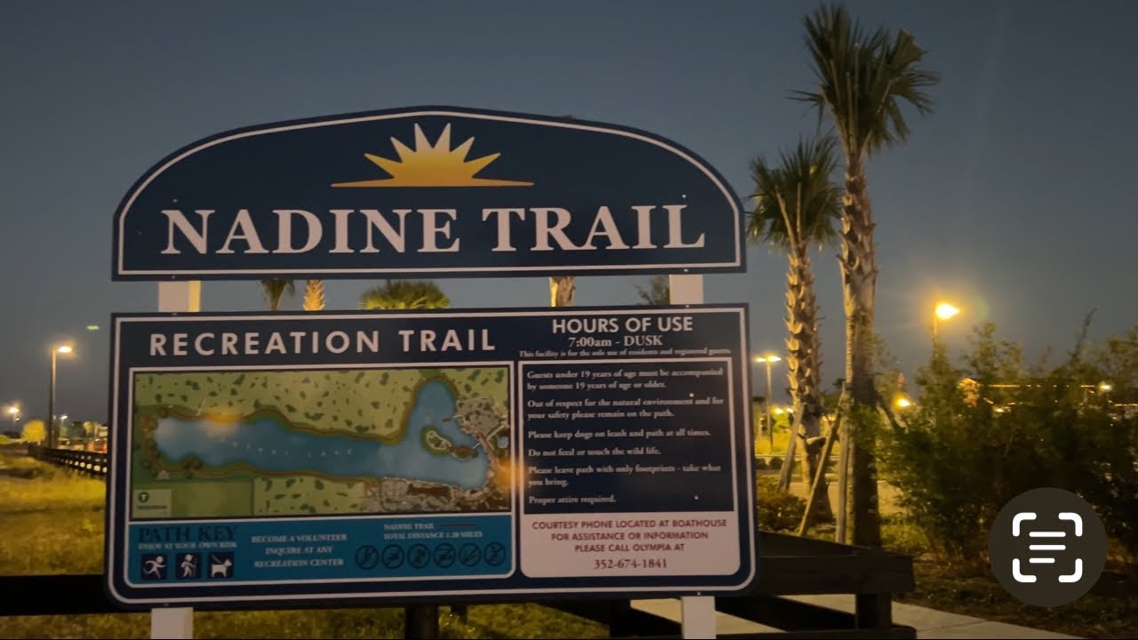 Nadine Trail - 1.28 Miles Pathway Along Central Lake In The Villages ...