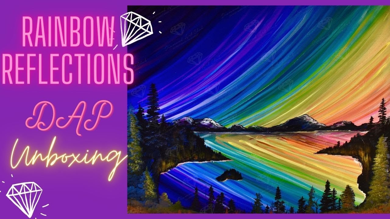 Rainbow Reflections Diamond Art Club Unboxing - YouTube